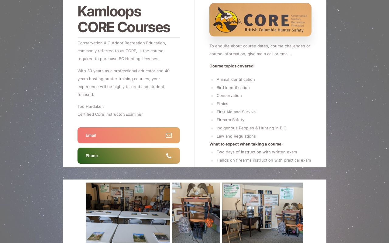 Kamloops CORE Courses